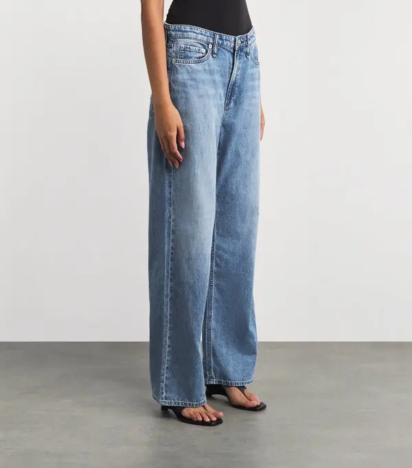Rag & Bone Logan Mid-rise Wide-leg Jeans