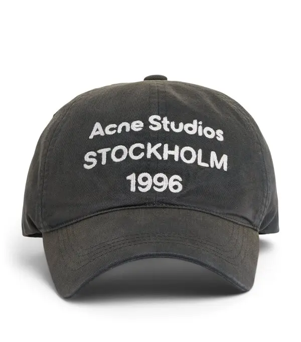 Acne Studios Cotton Logo Baseball Cap