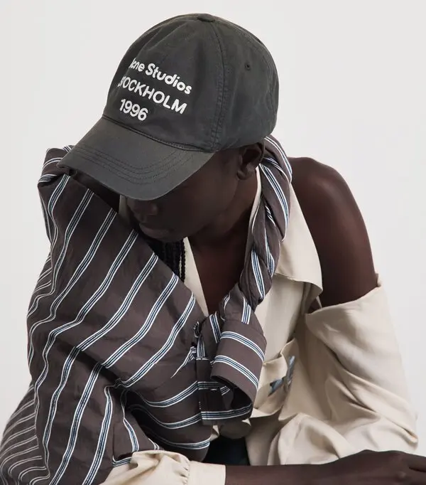 Acne Studios Cotton Logo Baseball Cap