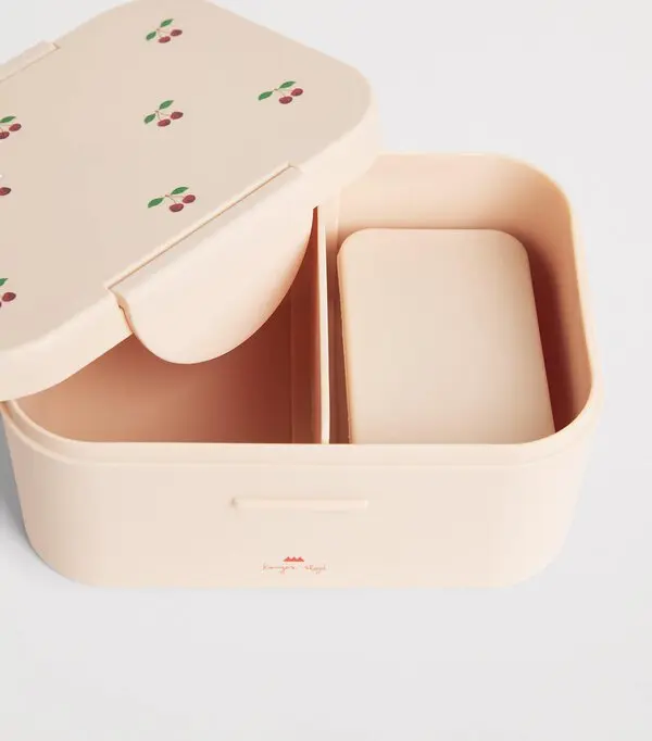 KONGES SLOJD Cherry Print Lunch Box - Pink