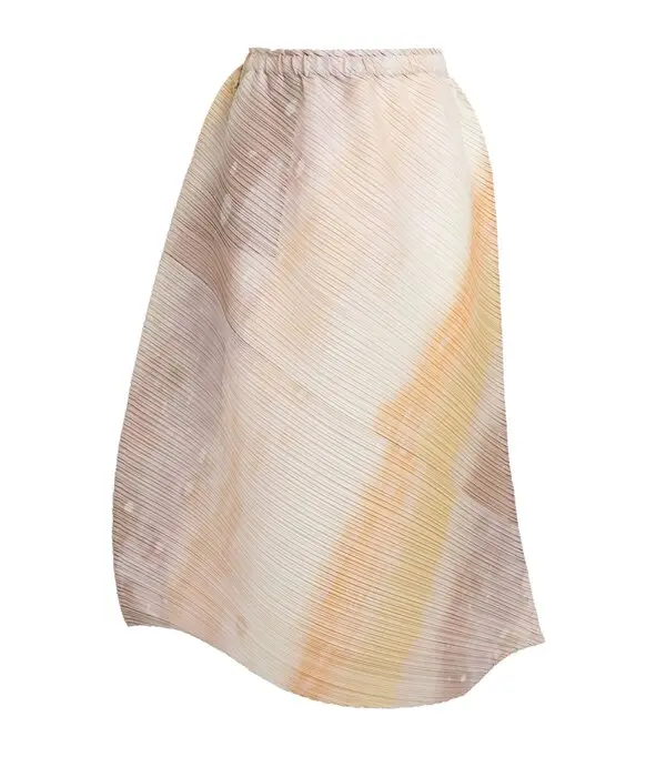 Issey Miyake Midi Skirt - Beige