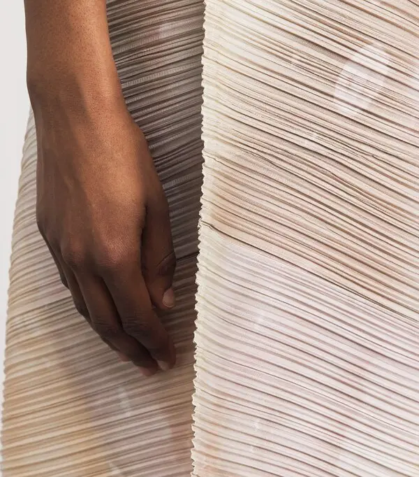 Issey Miyake Midi Skirt - Beige