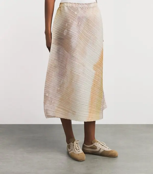 Issey Miyake Midi Skirt - Beige