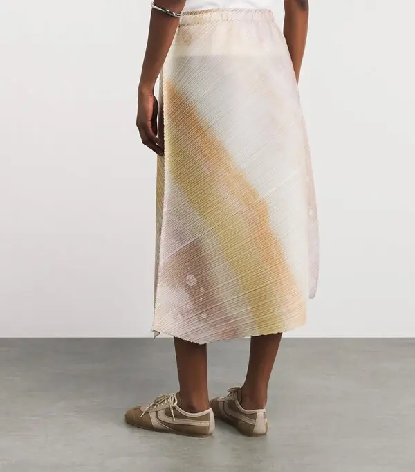 Issey Miyake Midi Skirt - Beige