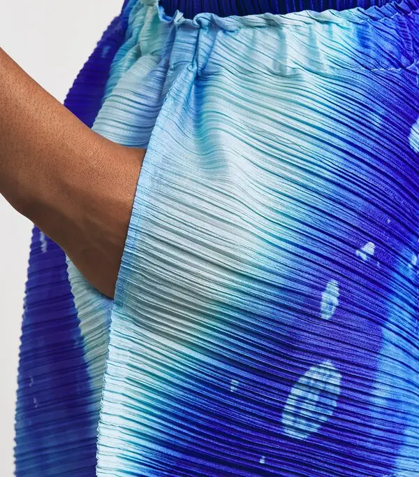 Issey Miyake Sea Bubble Midi Skirt - Blue