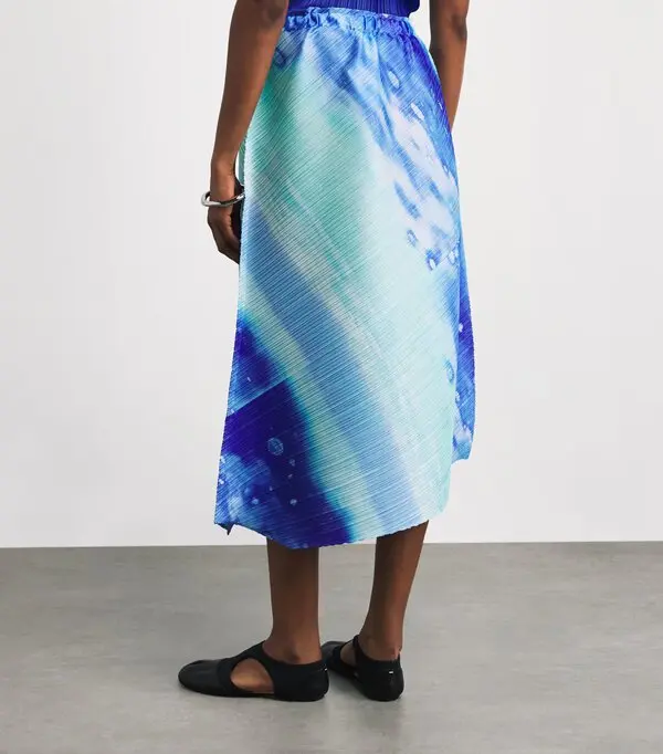 Issey Miyake Sea Bubble Midi Skirt - Blue