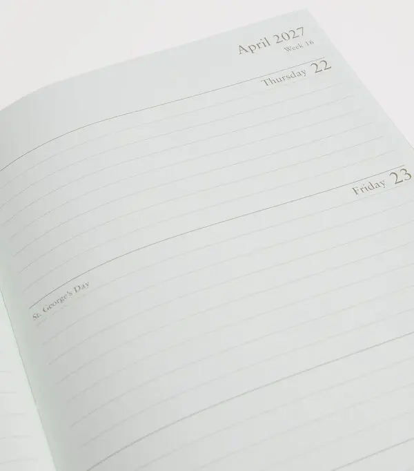 Harrods Metallic Leather A5 2027 Diary