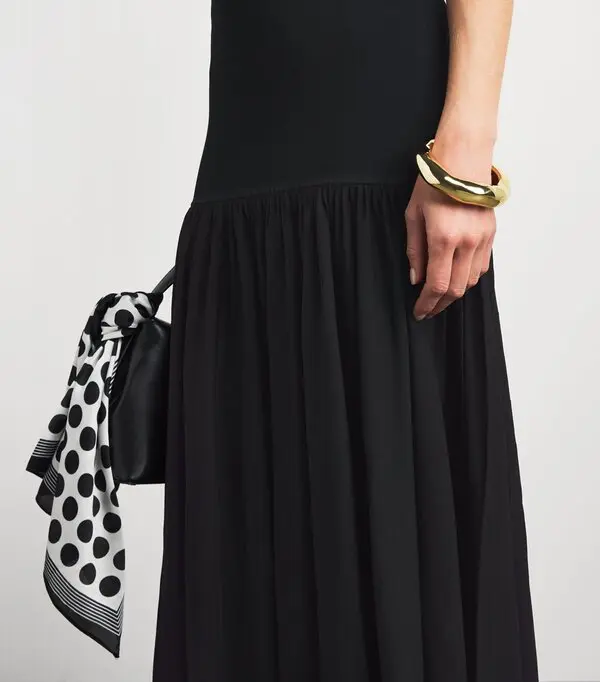 Sandro Knitted V-neck Maxi Dress