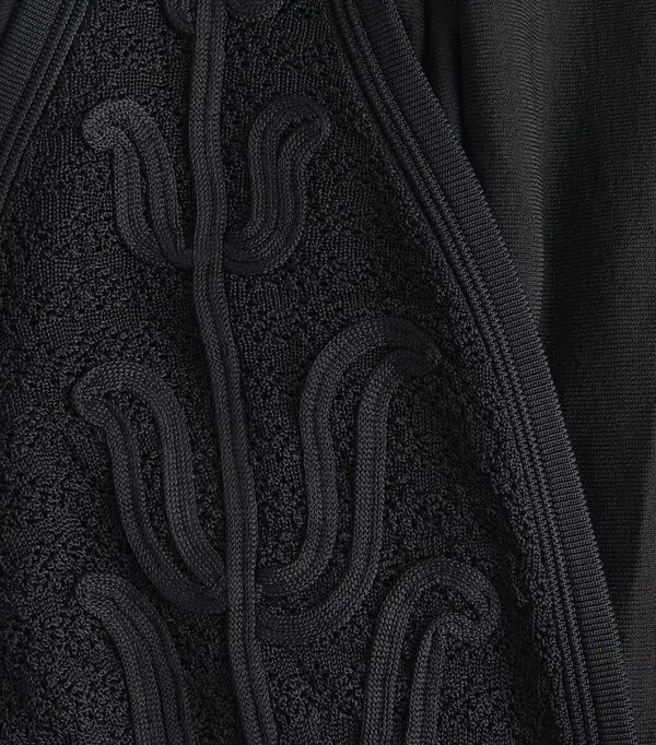 Sandro Knitted V-neck Maxi Dress