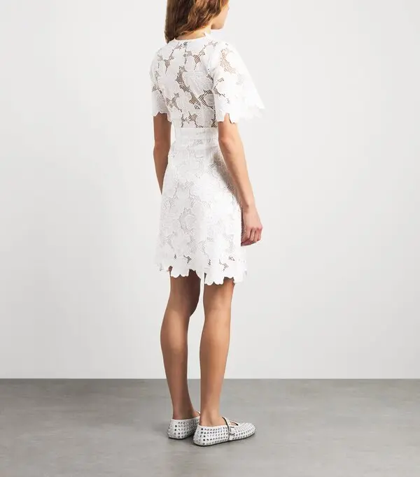 Sandro Guipure Lace Mini Dress