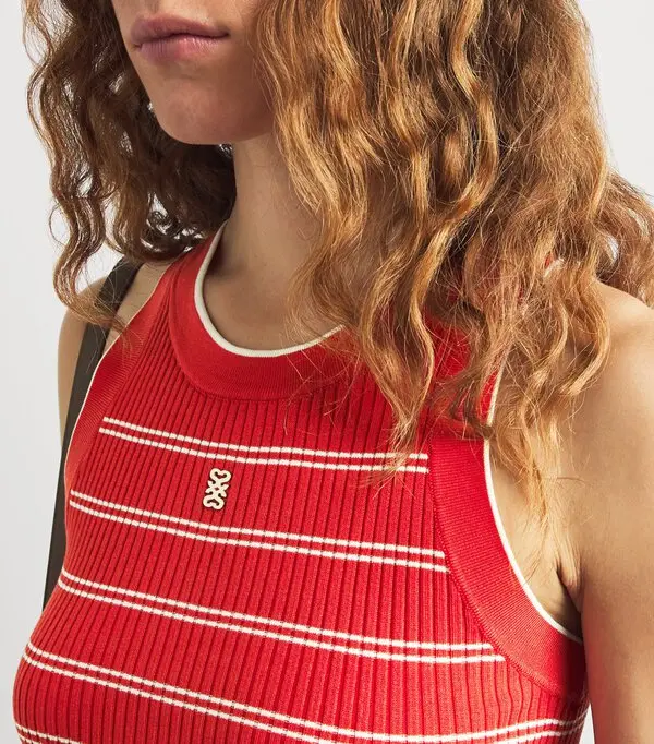 Sandro Ribbed Stripe Knit Tank Top