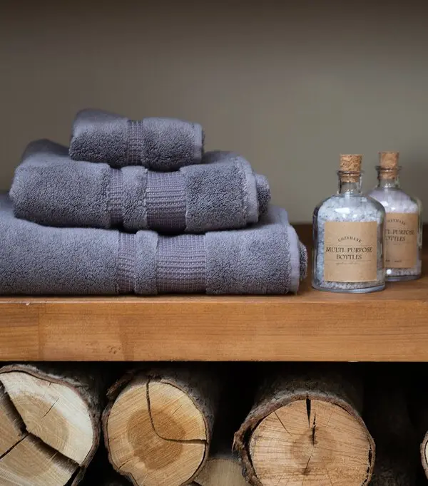 HAMAM Cotton Pera Hand Towel - Grey