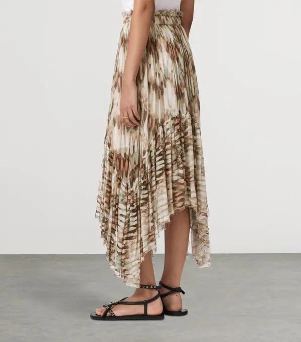 ALLSAINTS Printed Danae Maxi Skirt - Pink