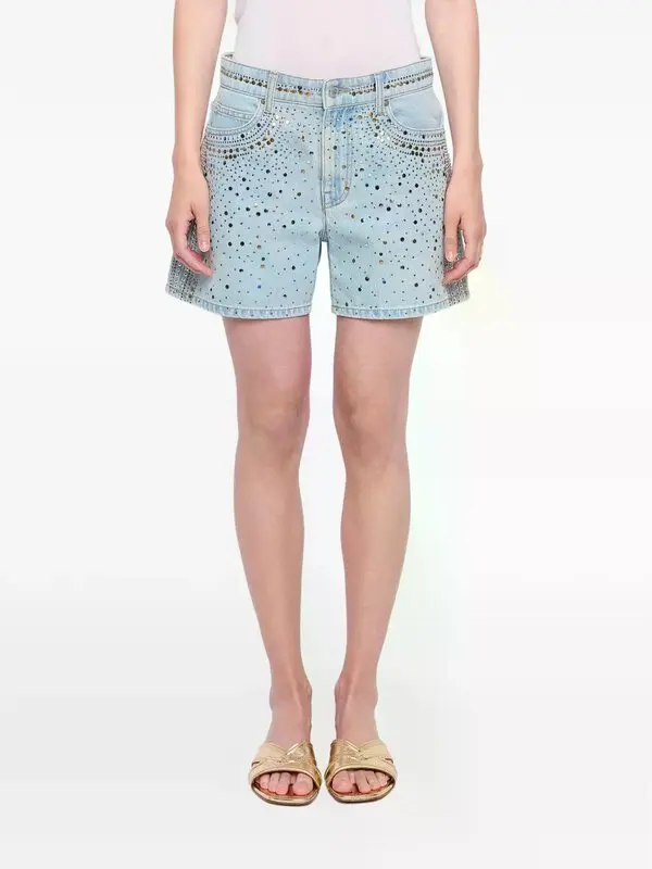 Zadig&Voltaire Sadys Embellished Denim Shorts