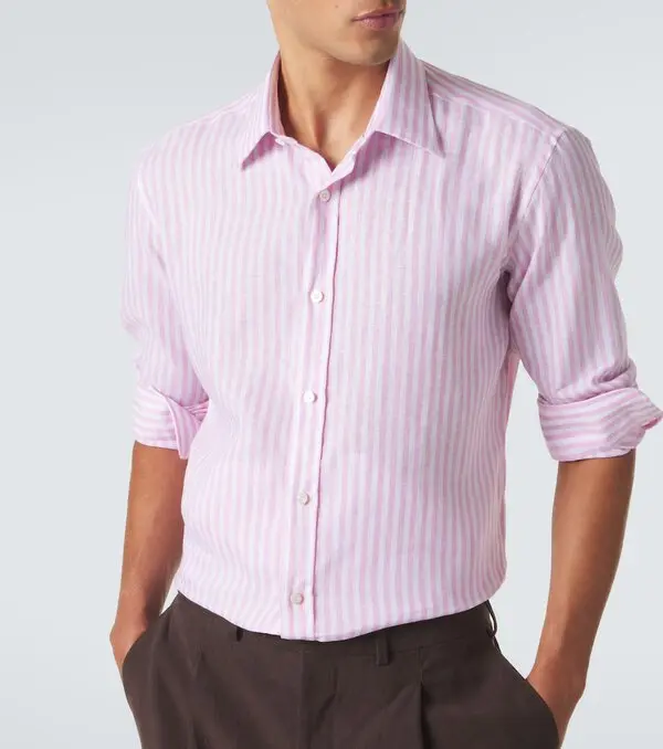 Charvet Striped Linen Shirt