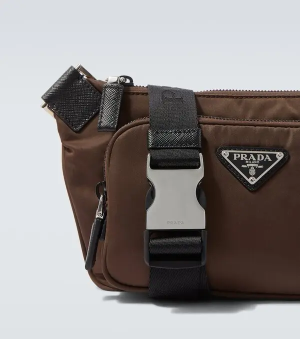 Prada Re-nylon Shoulder Bag - Brown
