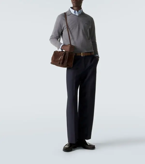 Miu Miu Virgin Wool Polo Sweater