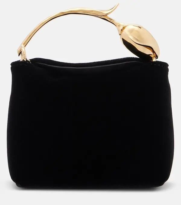 Erdem Velvet Top-handle Bag - Black