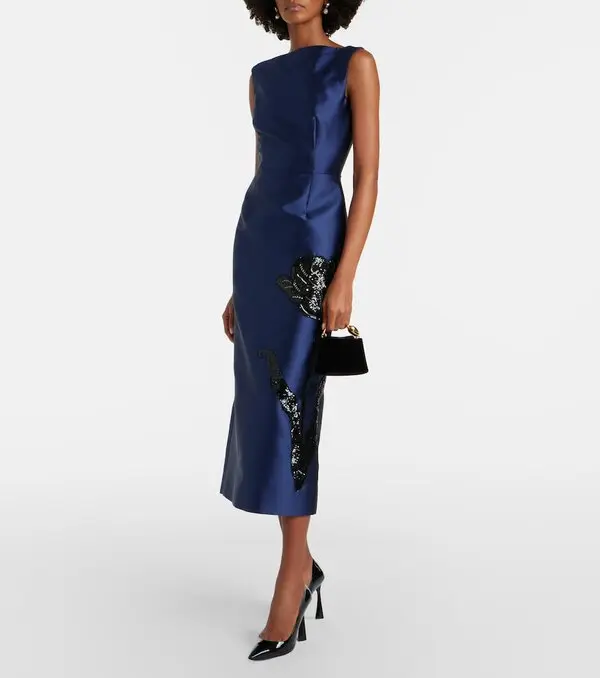 Erdem Velvet Top-handle Bag - Black