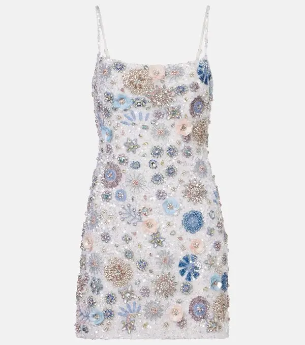 Rachel Gilbert Francesca Embellished Mini Dress - Multicoloured