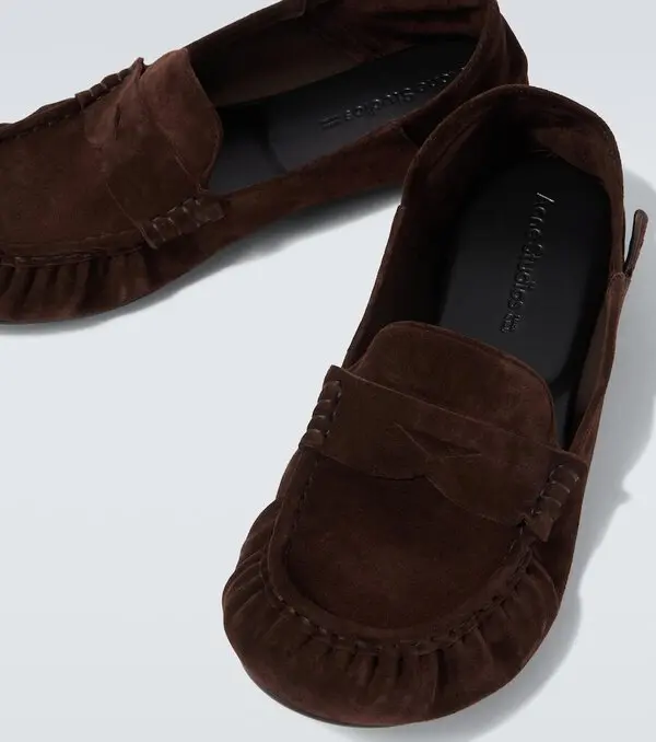 Acne Studios Bojan Suede Loafers - Brown