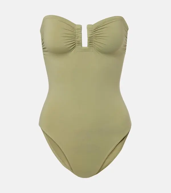 ERES Cassiopee Gathered Swimsuit - Green