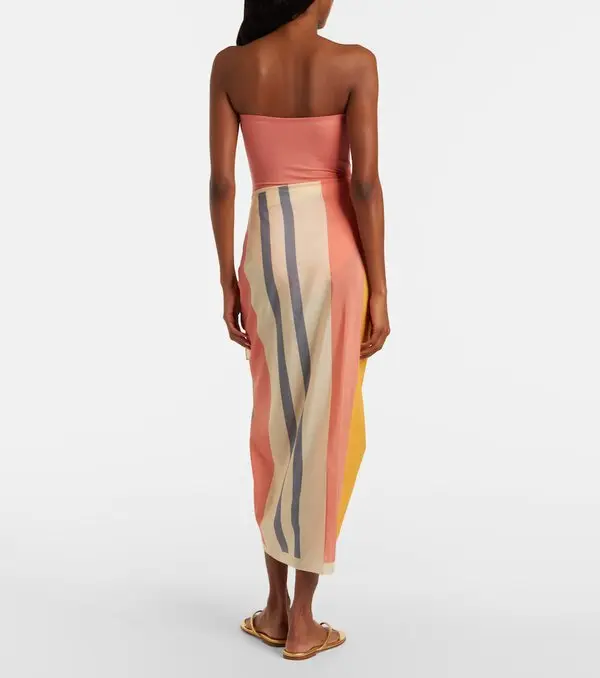 ERES Croquant Striped Cotton And Silk Beach Cover-up - Multicoloured