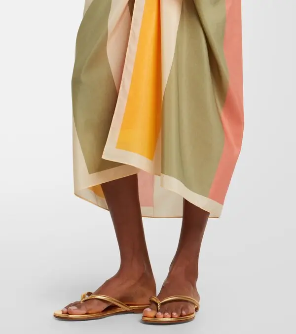 ERES Croquant Striped Cotton And Silk Beach Cover-up - Multicoloured