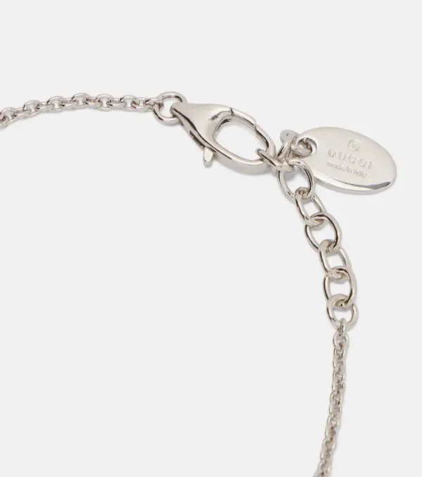 Gucci Interlocking G Embellished Chain Bracelet With Pearls And Crystals