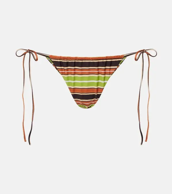 Faithfull The Brand Bruna Striped Bikini Bottoms - Multicoloured
