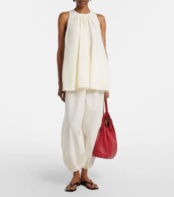Loulou De Saison Liao Cotton And Silk Top