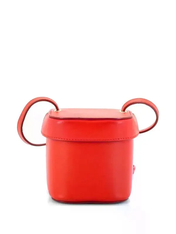 Celine Cuir Triomphe Box Bag - Red