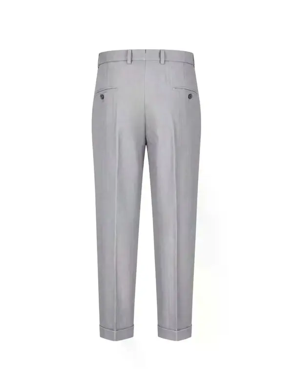 GTA Pleated Herringbone-pattern Trousers