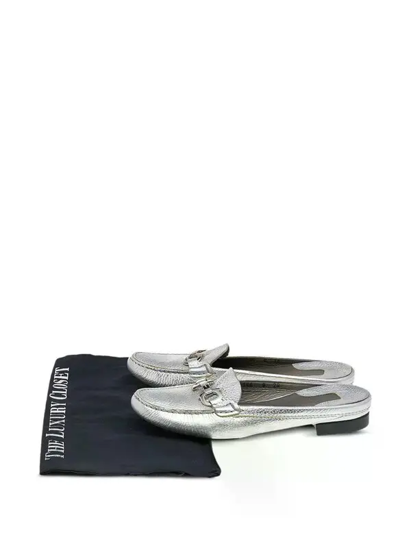 FERRAGAMO Gancini Leather Mules