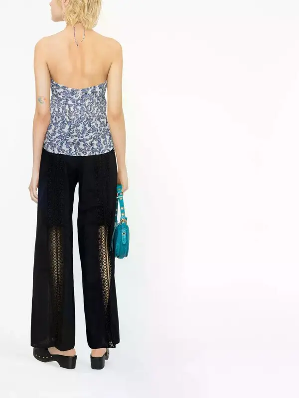 MARANT ETOILE Floral-print Halterneck Blouse