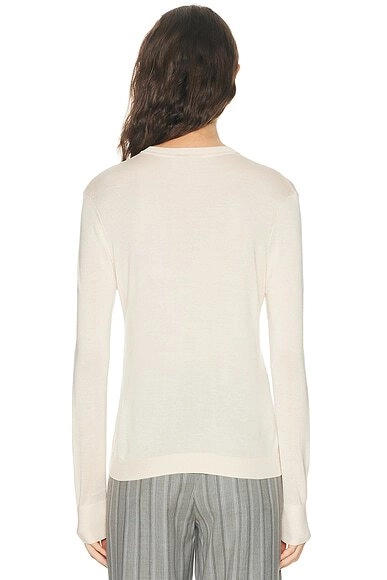 Renggli Crewneck Sweater In Silk And Cashmere Blend