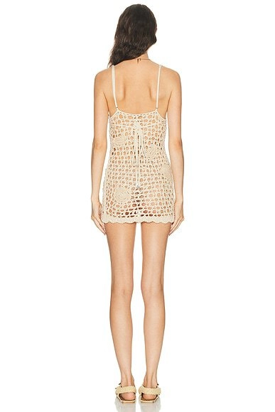 Attico Crochet Mini Dress