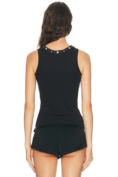 Versace Embroidered Tank Top