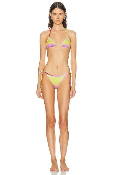 Attico Triangle Bikini Set - Multicolor