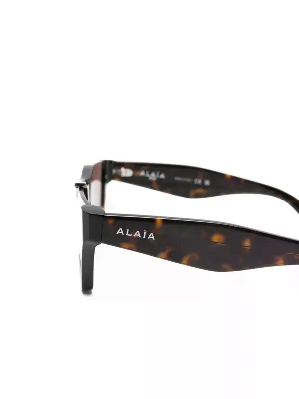 Alaïa Tortoiseshell-effect Square Frame Sunglasses