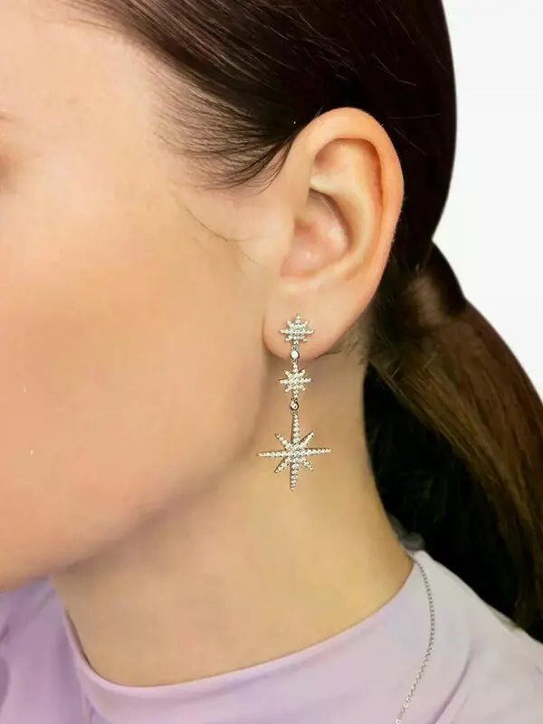 APM MONACO Triple Meteorites Drop Earrings