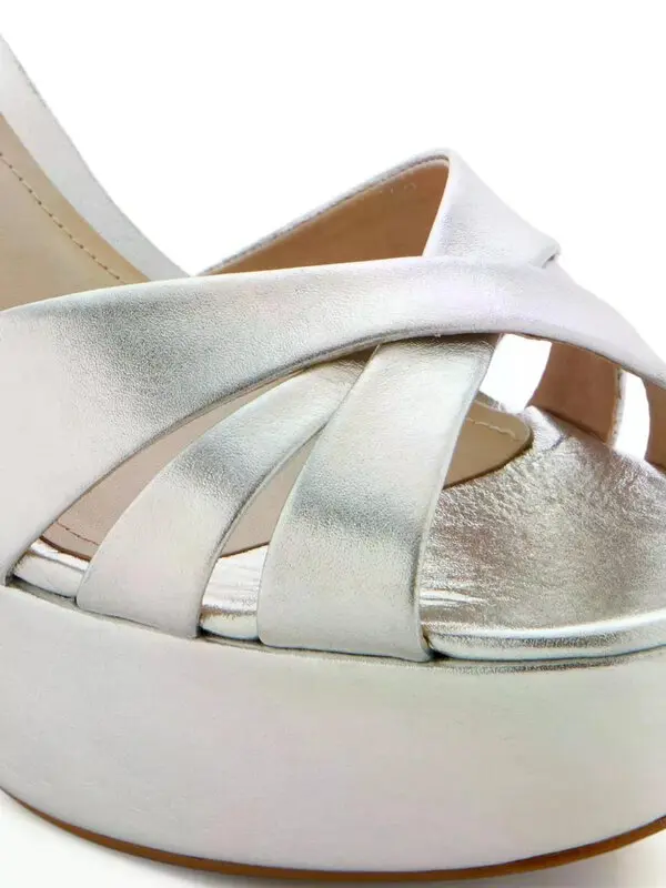 Schutz 105mm Cross-over Platform Sandals