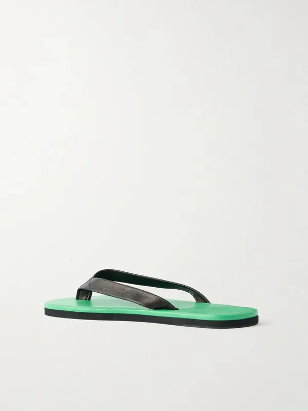 Auralee Leather Flip Flops