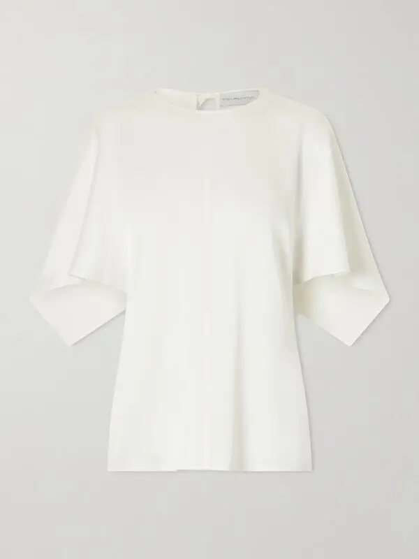 Stella McCartney Open-back Satin Blouse