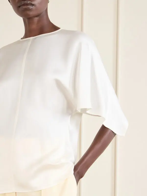 Stella McCartney Open-back Satin Blouse