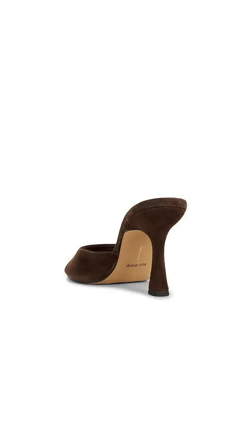 Dolce Vita Rosha Suede Heeled Sandal - Brown