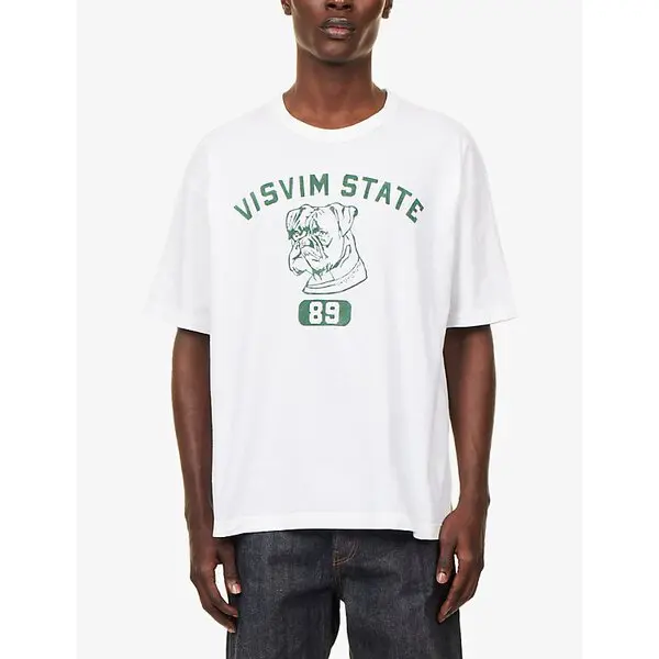 Visvim Graphic-print Crew-neck Cotton T-shirt - White
