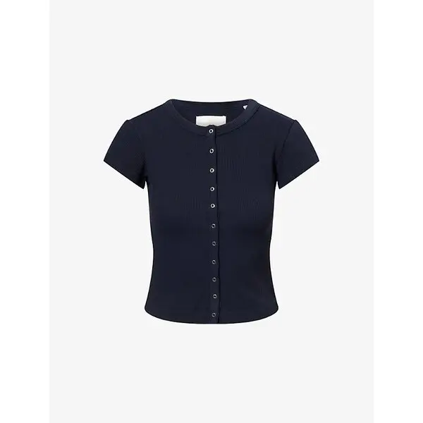 Citizens Of Humanity Ribbed Knit Top - Navy