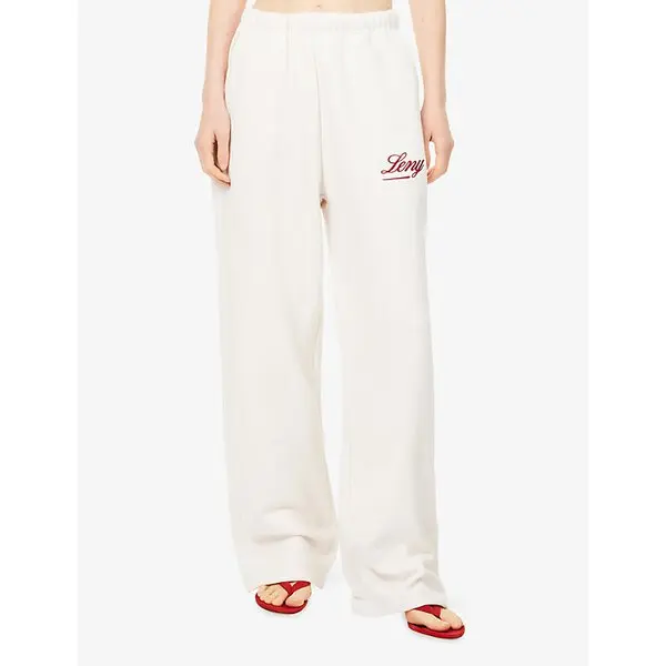 LENY Cotton Wide-leg Jogging Bottoms