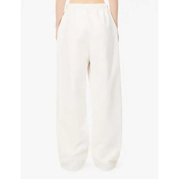 LENY Cotton Wide-leg Jogging Bottoms